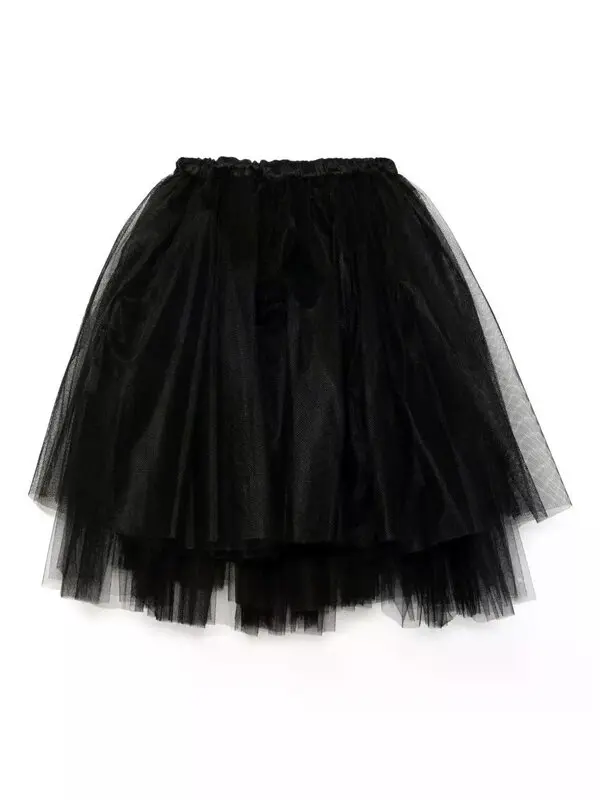 Comme Des Garçons A-line Tulle Skirt - Black
