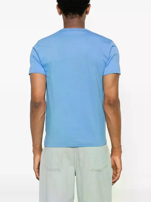 Play Comme Des Garcon Cotton T-shirt With Mini Heart Patch