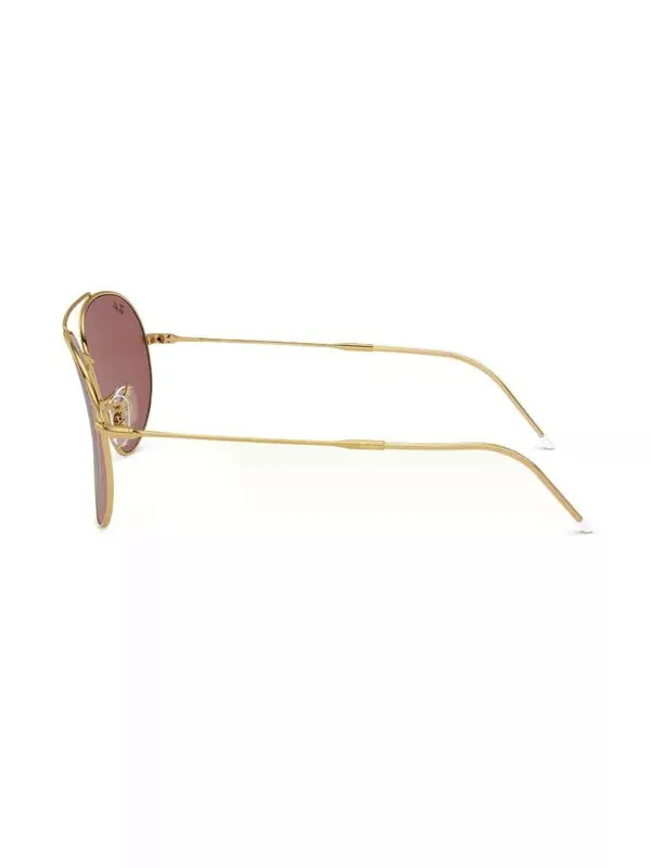 Ray-ban Aviator Sunglasses With -tone Frame - Gold