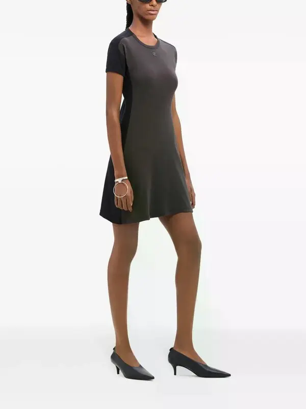 COURREGES Contrast-frame Mini Dress