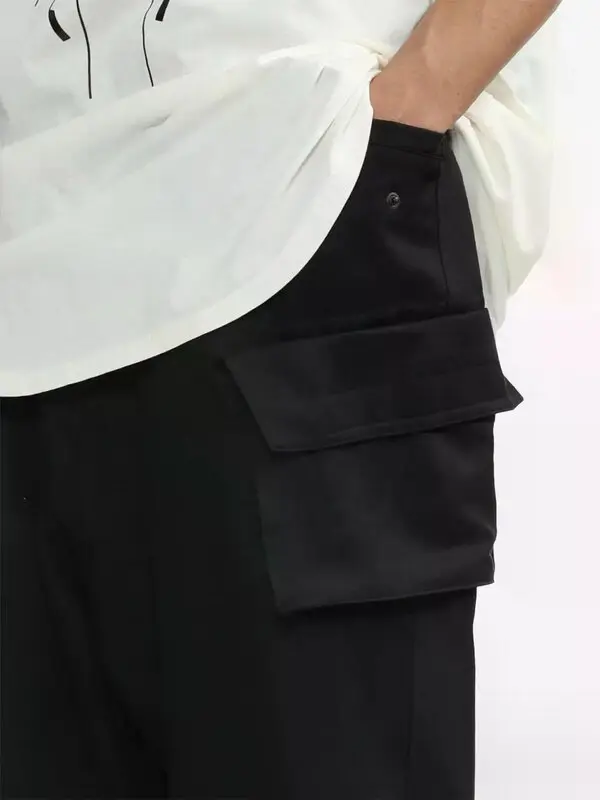 JULIUS Drop-crotch Drawstring Cargo Trousers