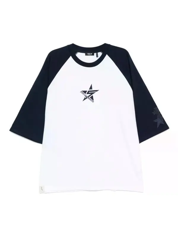 FIVE CM Embroidered T-shirt - Blue