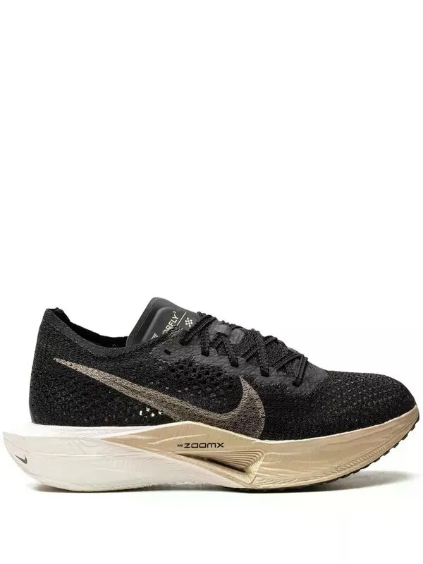 Nike Zoomx Vaporfly Next% 3 Metallic Gold Sneakers - Black