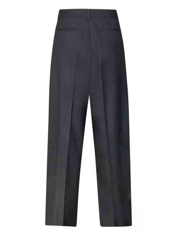 Valentino Garavani Tailored Virgin Wool Trousers - Grey