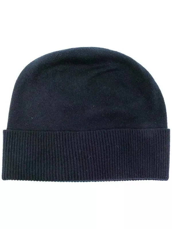Pringle Of Scotland Ribbed Knit Beanie - Blue