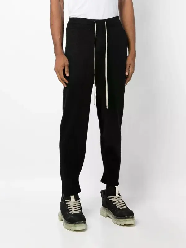 Rick Owens Drawstring-waist Cashmere Trousers