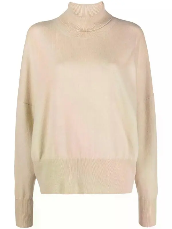 TOTEME Roll Neck Cashmere Jumper - Neutrals