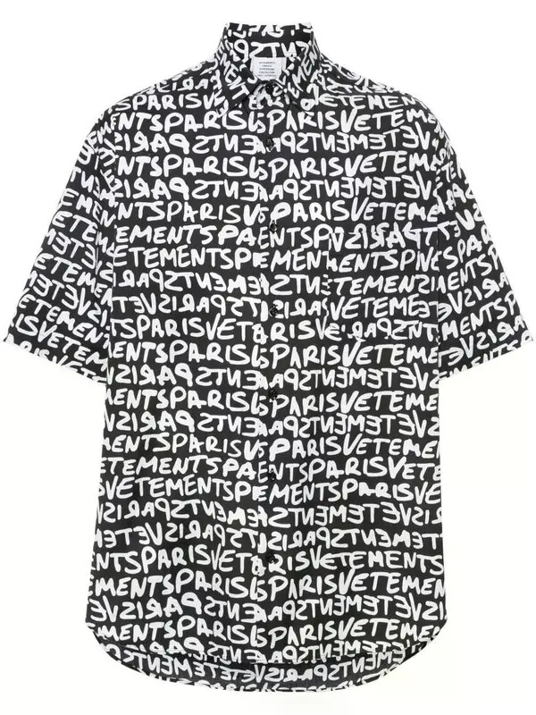 Vetements Logo-print Cotton Shirt