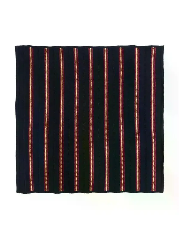 BARRIE Striped Knitted Scarf