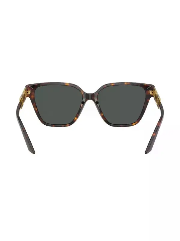 Versace Greca Strass Butterfly-frame Sunglasses - Brown