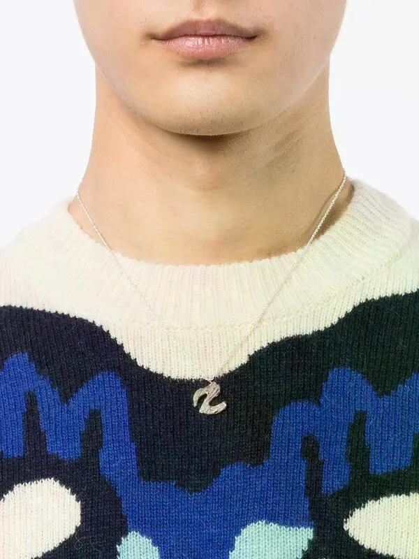 LOVENESS LEE Alphabet Pendant Necklace - Silver