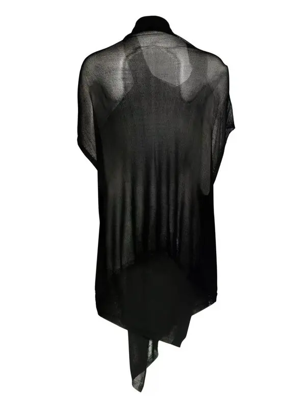 Yohji Yamamoto Asymmetric Sheer Linen Top