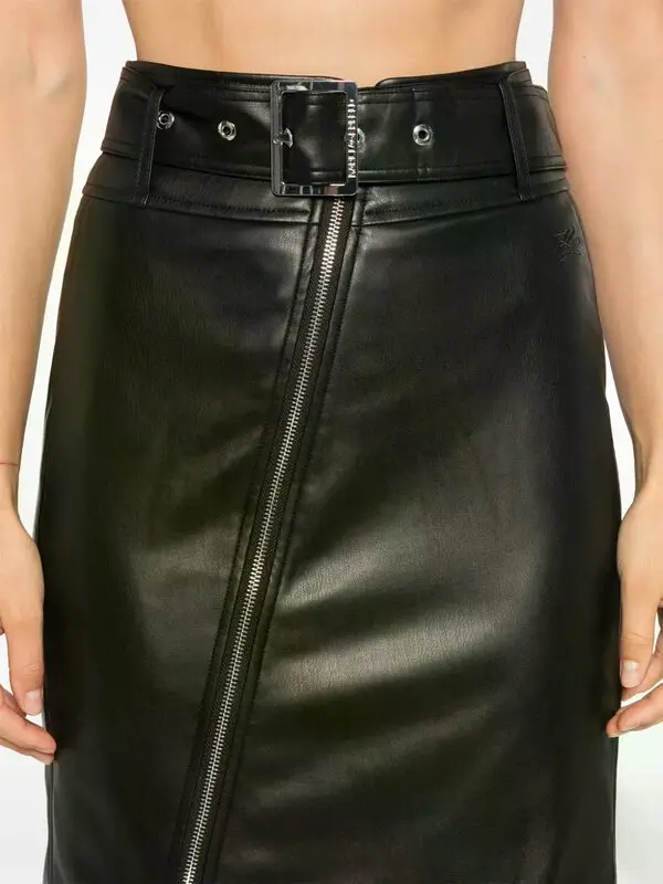 Karl Lagerfeld Faux-leather Biker Skirt