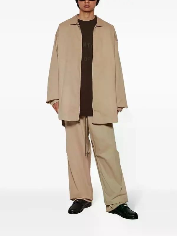 Fear Of God Logo-patch Zip-up Shirt Jacket
