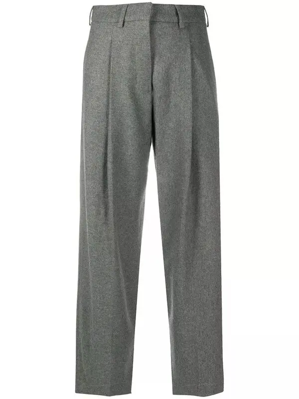 MAISON JEJIA High-waisted Wide Leg Cropped Trousers