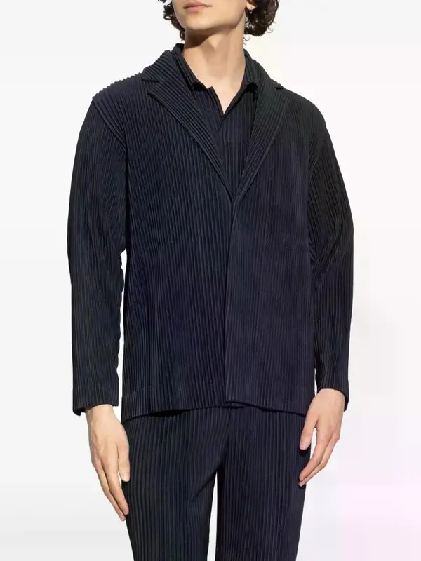Issey Miyake Pleated Single-breasted Blazer