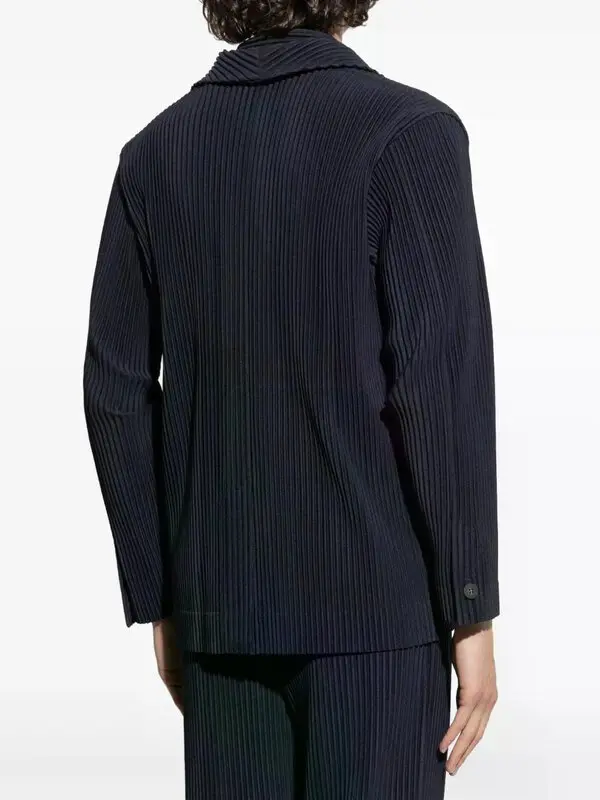 Issey Miyake Pleated Single-breasted Blazer