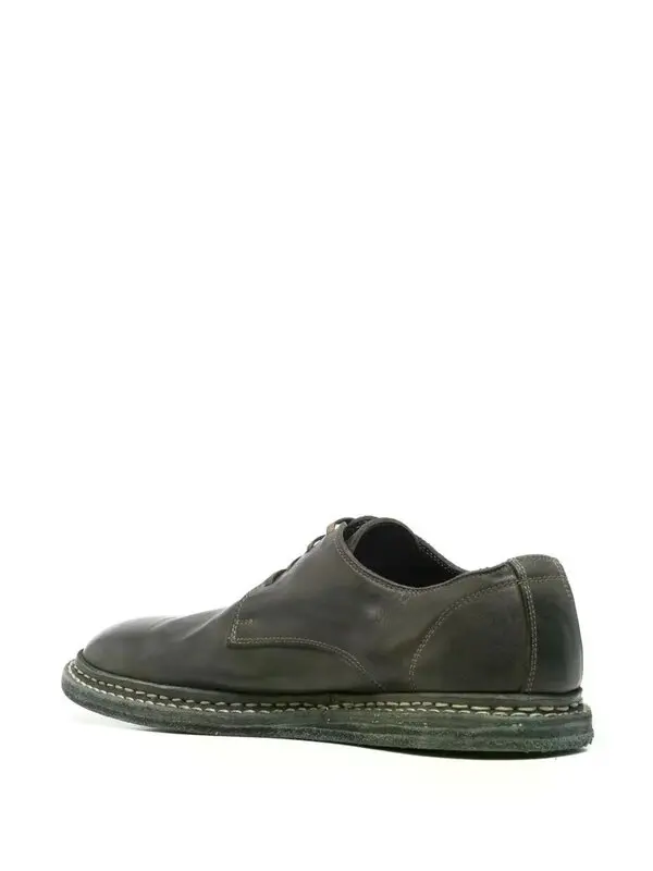 Guidi Forest Leather Derby Shoes - Green