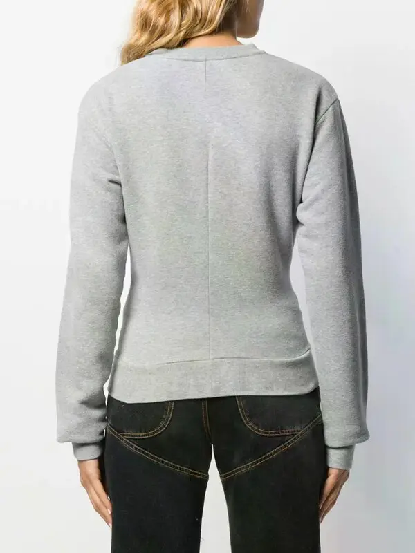 BEN TAVERNITI UNRAVEL PROJECT Crewneck Sweatshirt With Wrap Detail