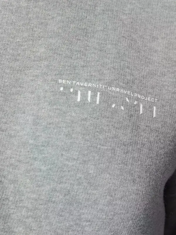 BEN TAVERNITI UNRAVEL PROJECT Crewneck Sweatshirt With Wrap Detail