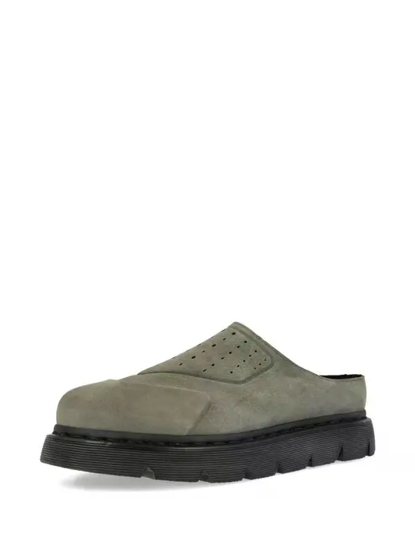 Dr. Martens Vent Xx02 Mules With Perforated Detailing - Grey
