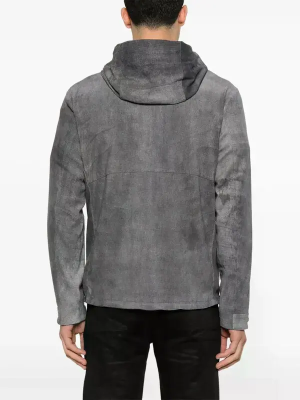 GIORGIO BRATO Suede Hooded Jacket