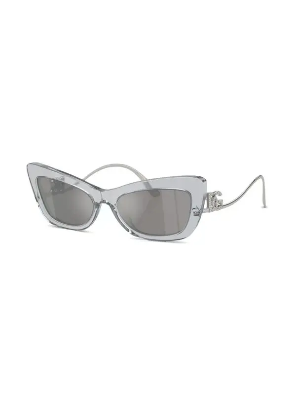 Dolce & Gabbana Crystal Cat-eye Sunglasses - Silver