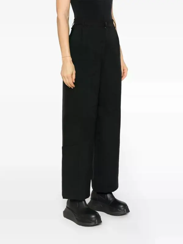 Y3 Wide-leg Trousers With Concealed Fly