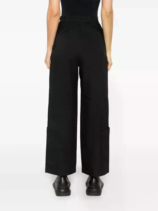 Y3 Wide-leg Trousers With Concealed Fly