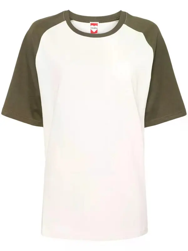 GROUND ZERO Logo-print Cotton T-shirt - Neutrals