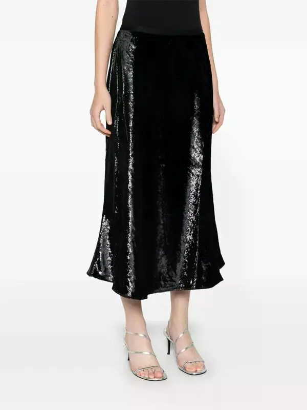 Polo Ralph Lauren Lamé Midi Skirt