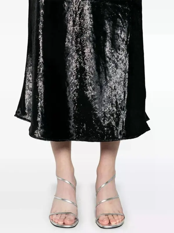 Polo Ralph Lauren Lamé Midi Skirt