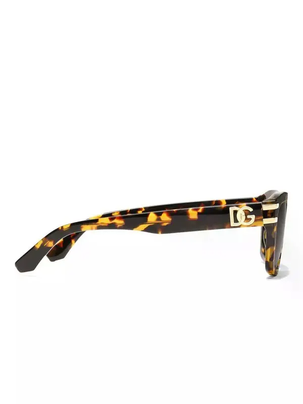 Dolce & Gabbana Tortoiseshell Pattern Statement Sunglasses