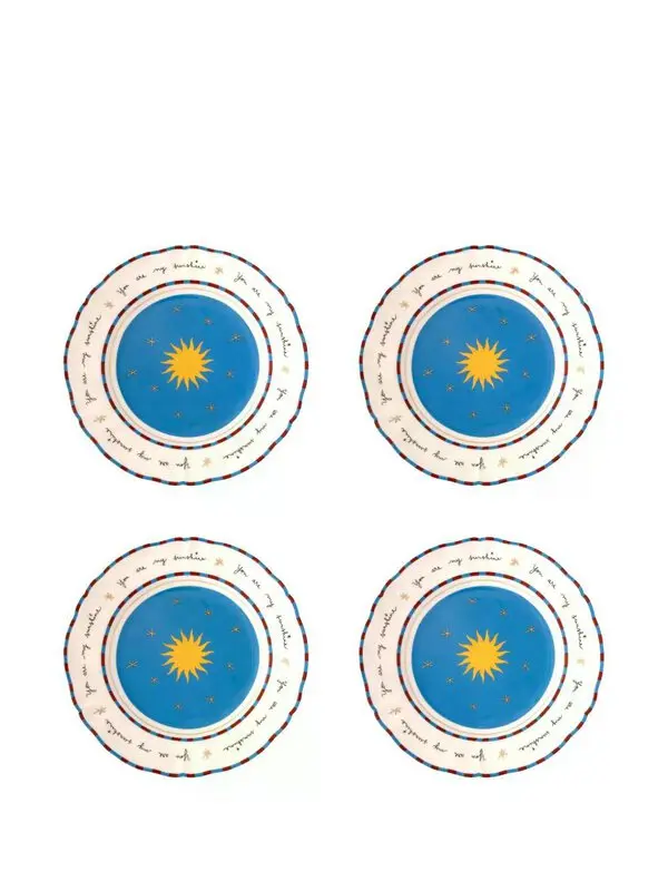BITOSSI HOME Sun Fruit Plates - Blue