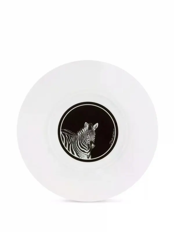 Dolce & Gabbana Zebra-print Porcelain Charger Plate