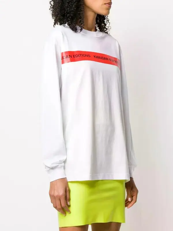 Kwaidan Editions Striped Logo Sweatshirt