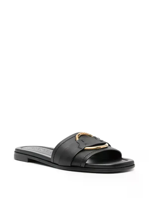 Moncler Bell Leather Slides