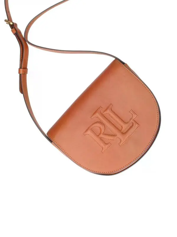 Ralph Lauren Witley Embossed Leather Cross Body Bag - Brown