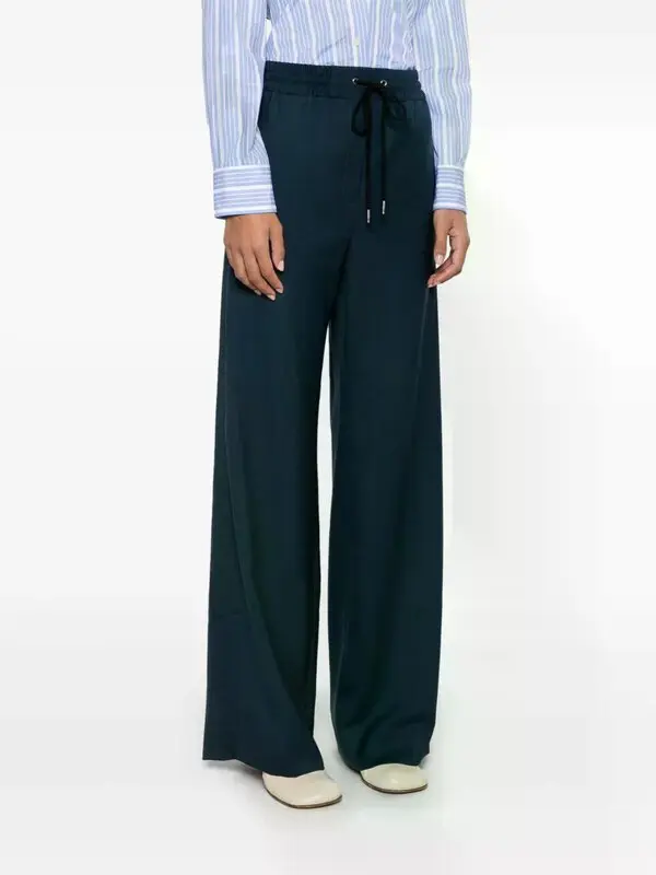 Paul Smith Wide-leg Wool Twill Trousers