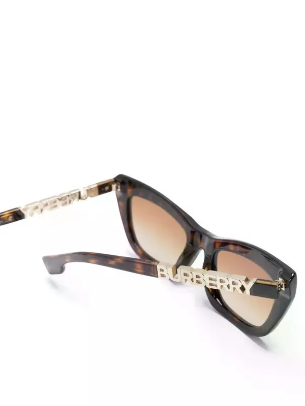 Burberry Logo Lettering-plaque Tinted Sunglasses