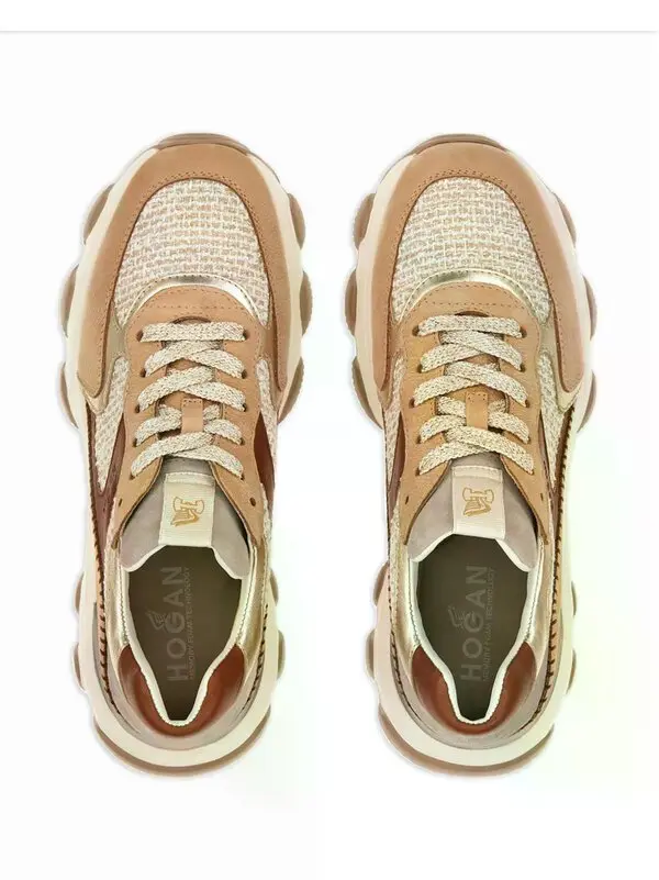 Hogan Hyperactive Panelled Suede Sneakers