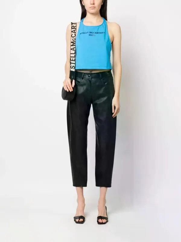 Stella McCartney Cropped Logo Tank Top