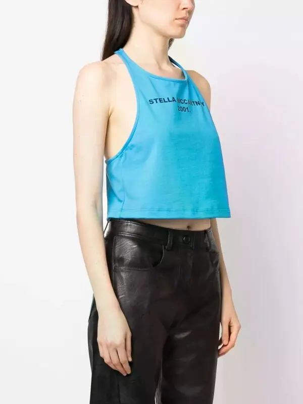Stella McCartney Cropped Logo Tank Top