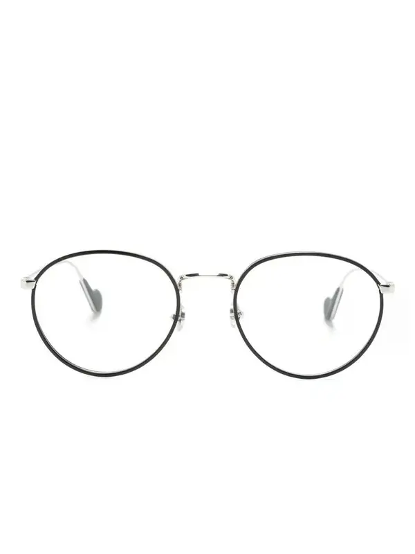 Moncler Round Frame Glasses - Black
