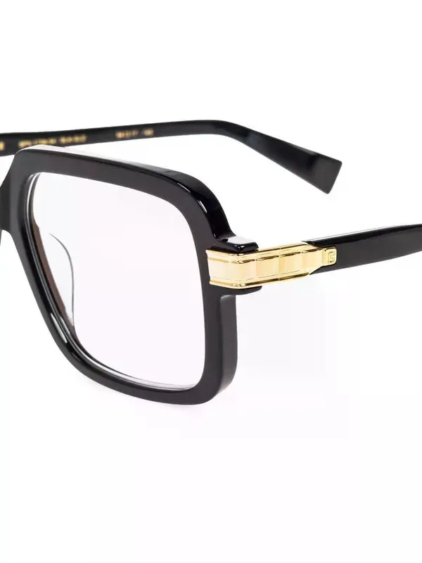 Balmain Square Frame Glasses - Black