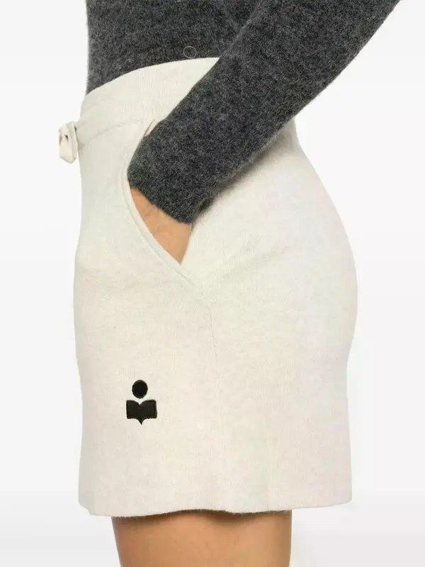 MARANT ETOILE Amaline Mini Skirt - Grey