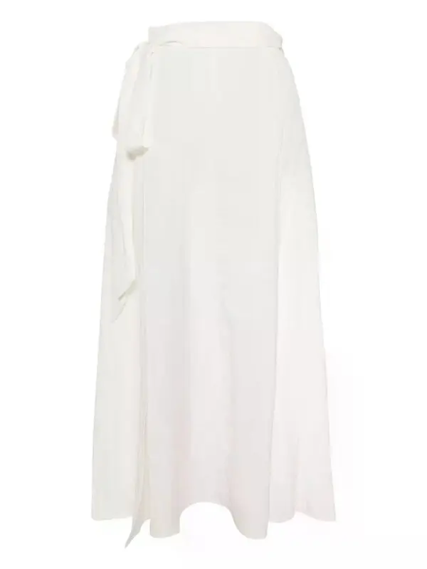 Voz High-waisted Wrap Skirt - Neutrals