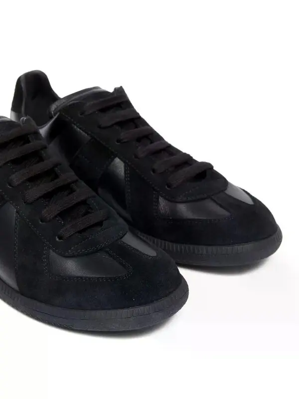 MAISON MARGIELA Replica Low-top Leather Sneakers - Black