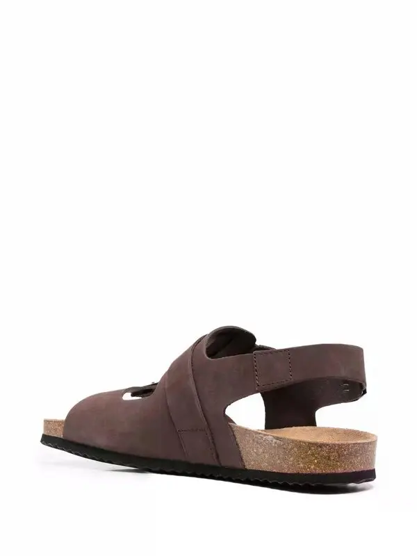 Geox Ghita Leather Sandals - Brown