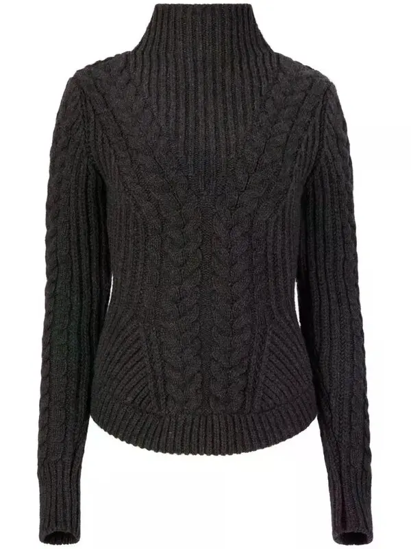 Nina Ricci Chunky Cable-knit Wool-blend Jumper